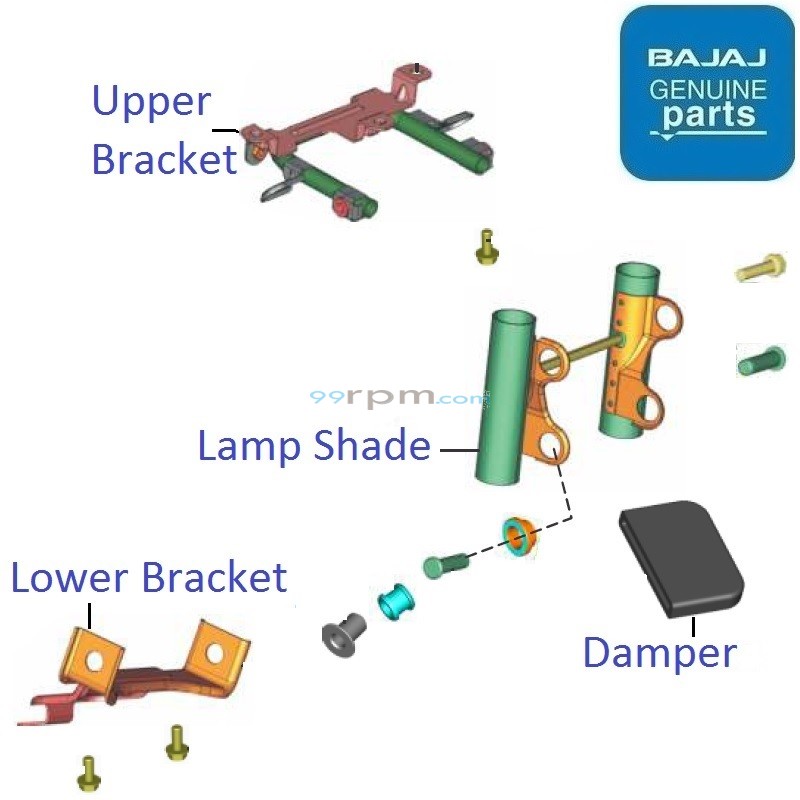 Bajaj Pulsar NS200 (BS6, 2021-2023): Headlamp Fairing Structure