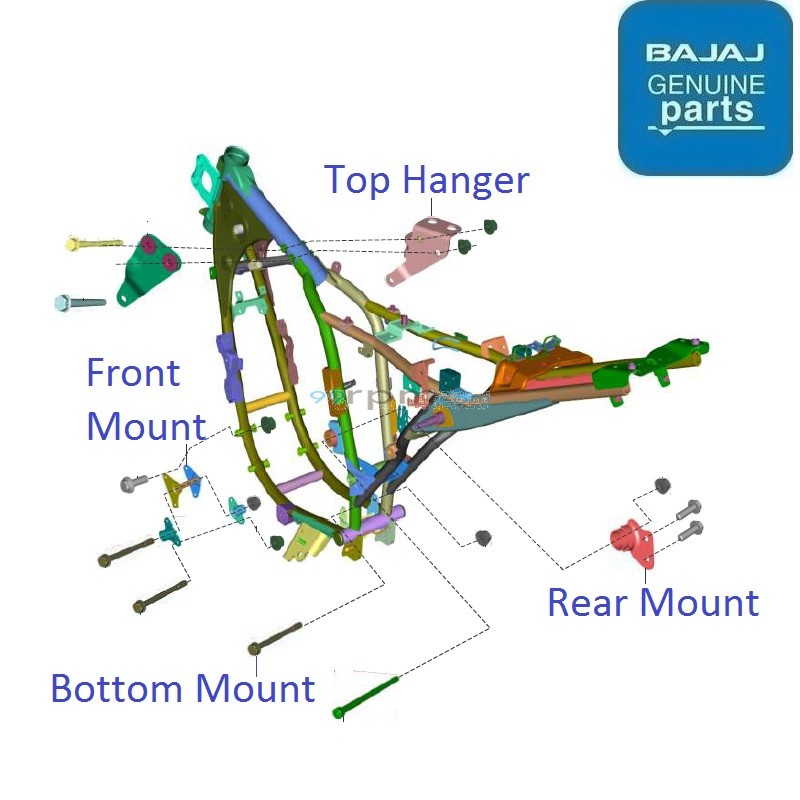 Bajaj Pulsar 220F (BS6, 2020): Engine Mounts