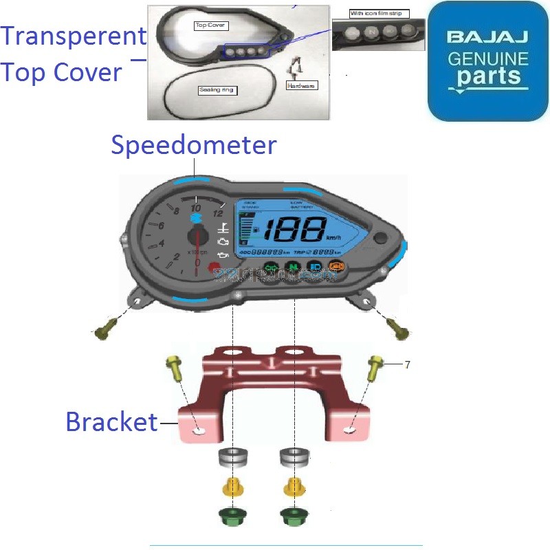 Bajaj Pulsar 220F (BS6, 2020): Speedometer