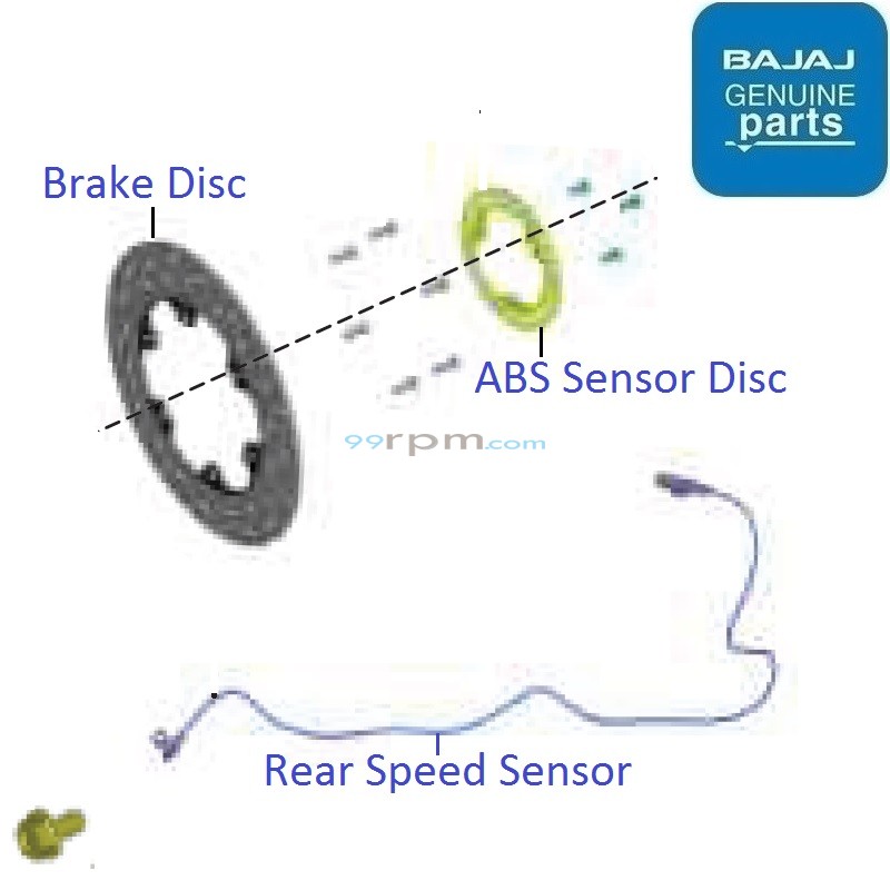 Bajaj Pulsar N160 (Single ABS, 2022-23): Rear Brake Disc