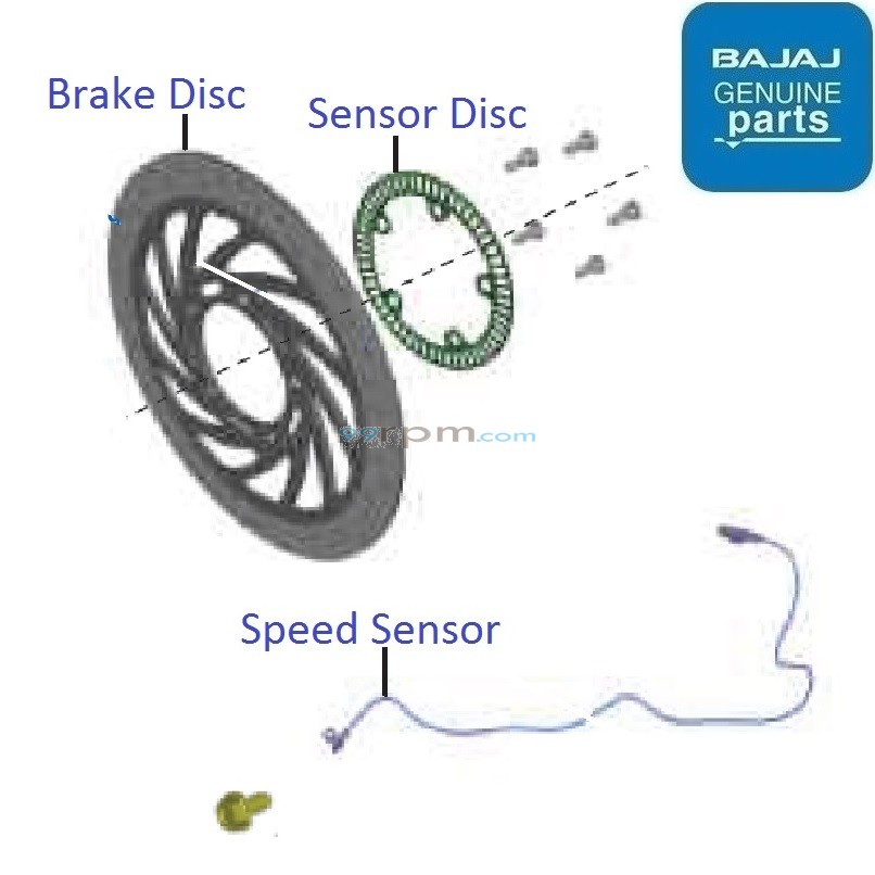 Bajaj Pulsar N160 (Dual ABS, 2022-23): Front Brake Disc