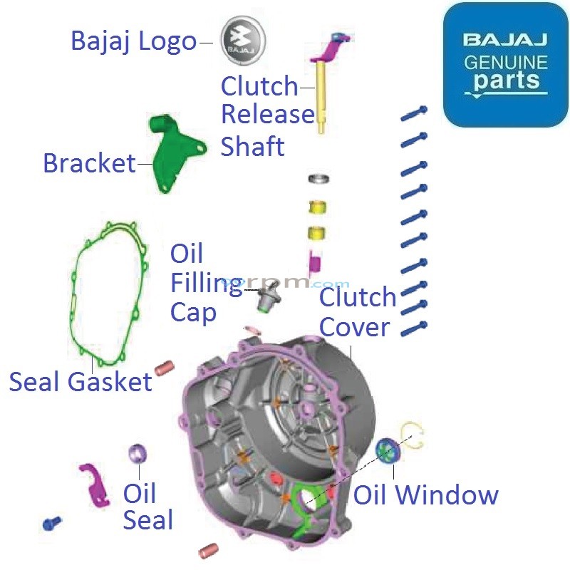 Bajaj Pulsar P150 (Twin Disc, 2022-23): Clutch Cover