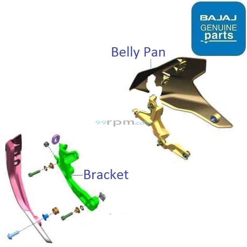 Bajaj Pulsar P150 (Single Disc, 2022-23): Belly Pan
