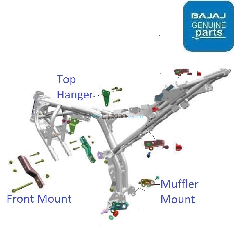 Bajaj Pulsar P150 (Single Disc, 2022-23): Engine Mount