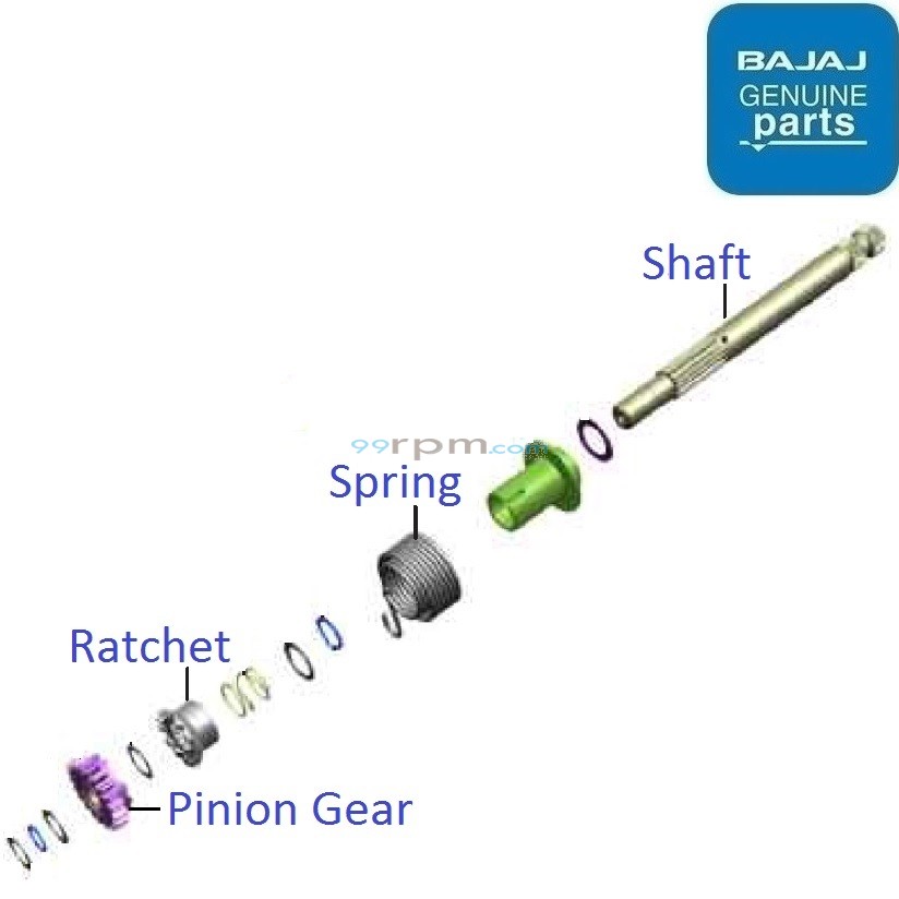 Bajaj Pulsar P150 (Single Disc, 2022-23): Kick Starter