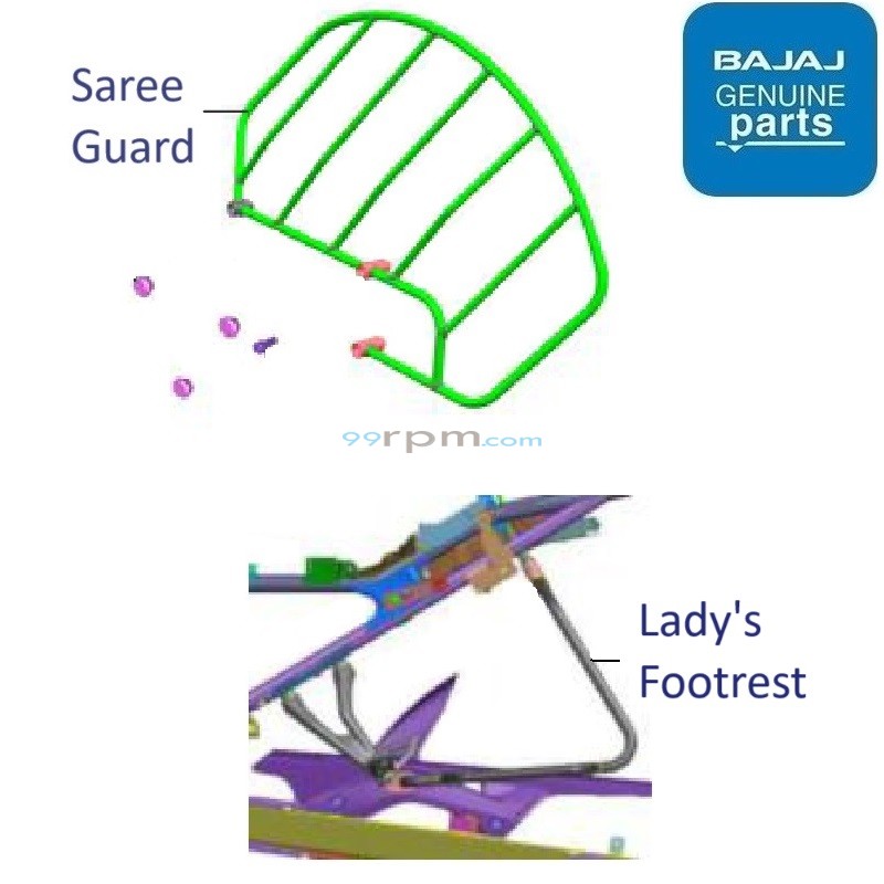 Bajaj Pulsar N150 (Single Disc, 2023-24): Saree Guard