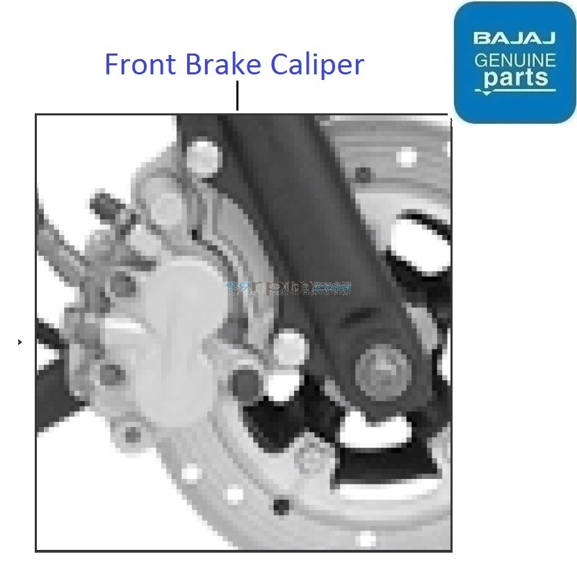 Bajaj XCD 135: Front Caliper