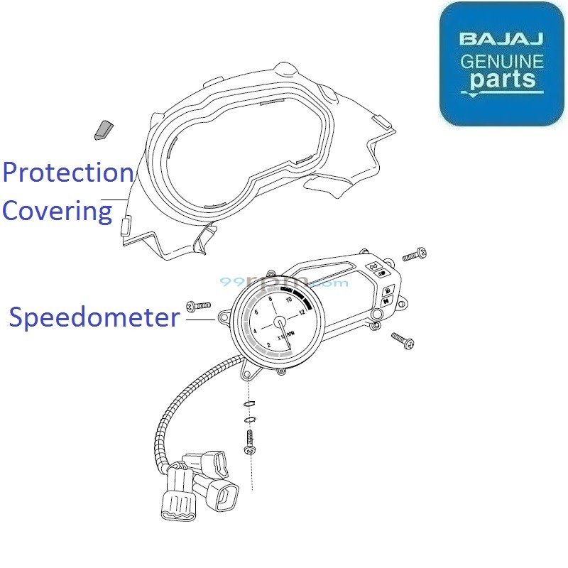 Bajaj XCD 135: Speedometer