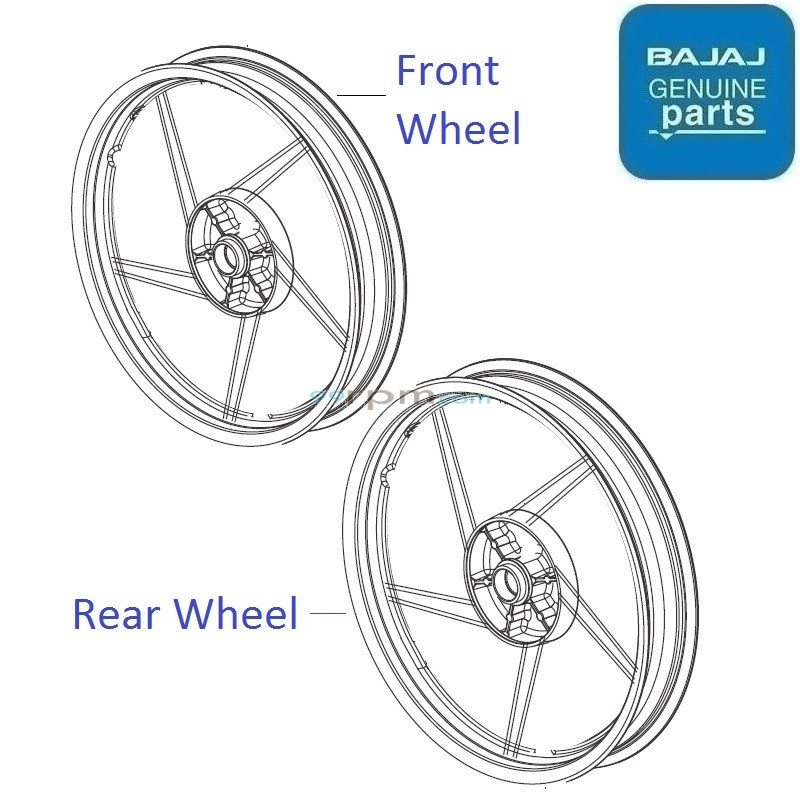 Bajaj XCD 135: Wheels (For Disc Brake)