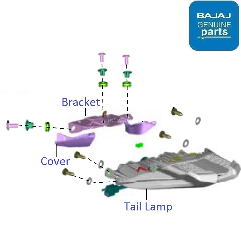 Bajaj Pulsar F250 (Single ABS, 2021-23): Tail Lamp