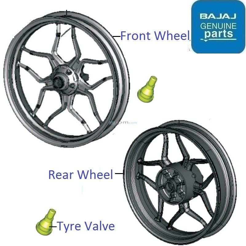 Bajaj Pulsar NS125 (2021-22): Alloy Wheel Rim