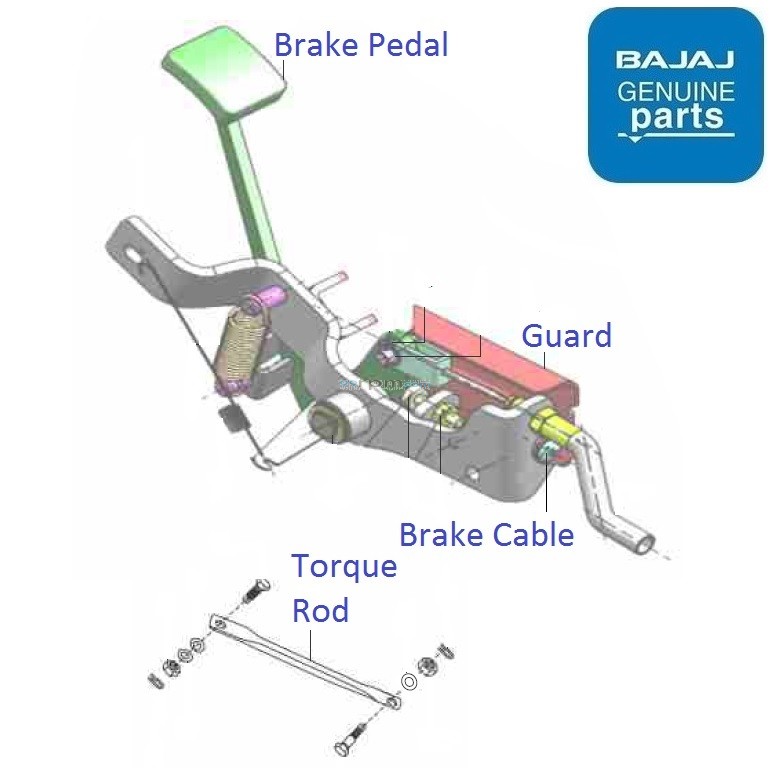 Bajaj Avenger 220 Street UG (2018+): Rear Brake Pedal