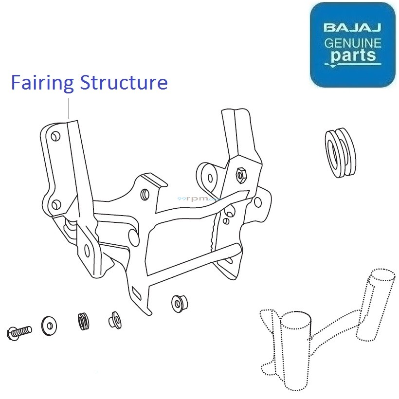 Bajaj Boxer BM150: Headlamp Fairing Structure