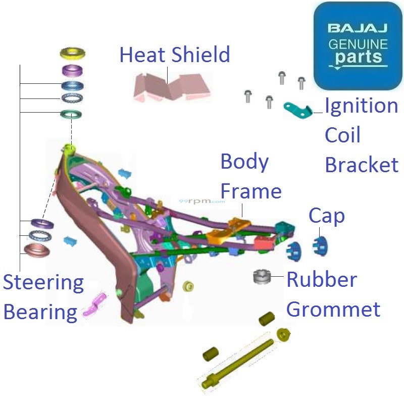 Bajaj Pulsar NS160 Twin Disc(2018-20): Chassis Frame