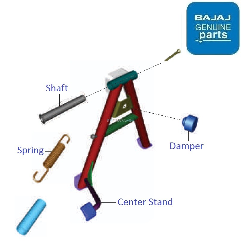 Bajaj Pulsar 135LS UG BS4 DTSi: Center Stand