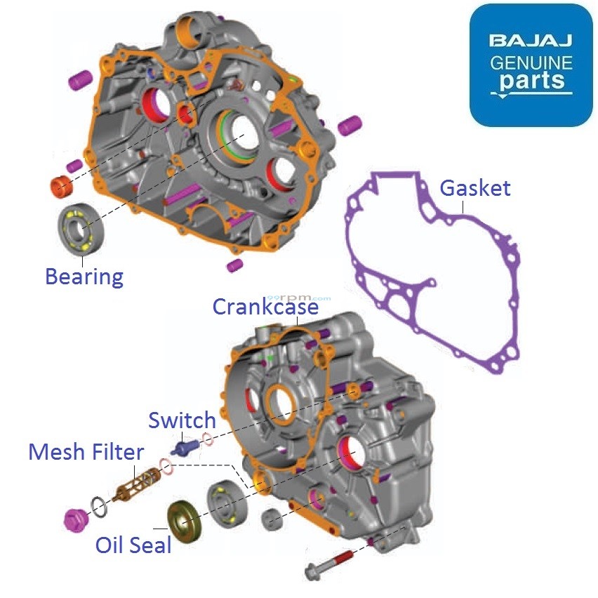 Bajaj Pulsar NS160 (2017-18): Crankcase| LH