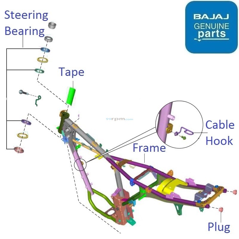 Bajaj CT100 BS6 (2020-21): Chassis