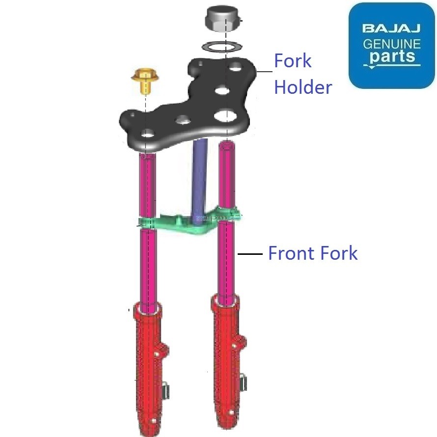 Bajaj CT100 BS6 (2020-21): Front Suspension Fork