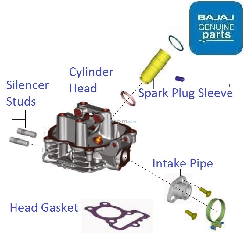 Bajaj CT 125X (2022-23): Cylinder Head