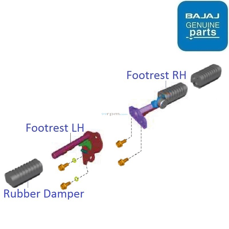 Bajaj CT 125X (2022-23): Front Footstep