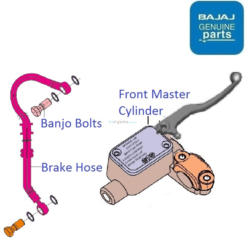Bajaj CT 125X (2022-23): Front Master Cylinder (Disc Brake Variant)