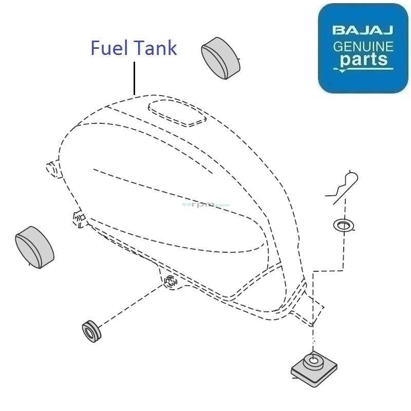 Discover 125 (2011-2014): Petrol Tank