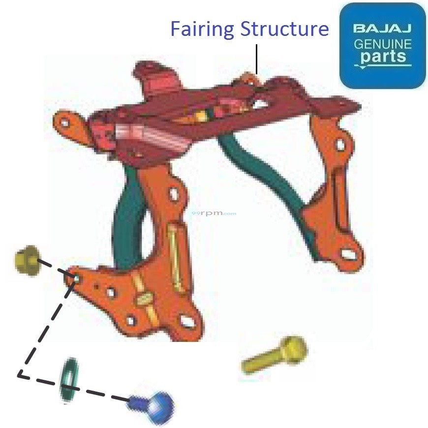 Discover 125T(2013-2014): Headlamp Fairing Structure