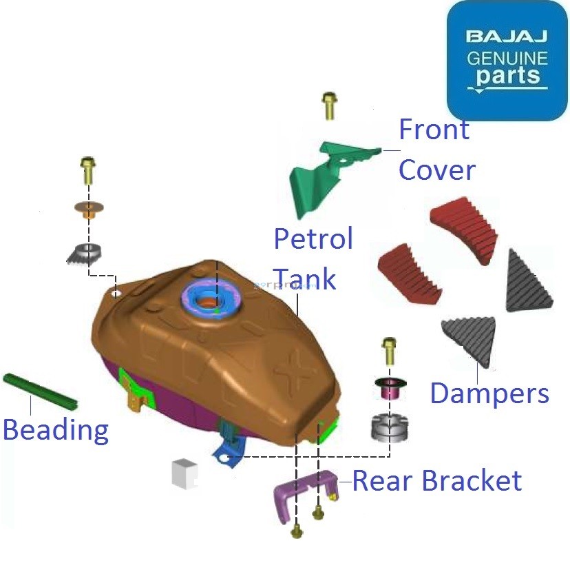 Dominar 250 (2020-23): Fuel Tank