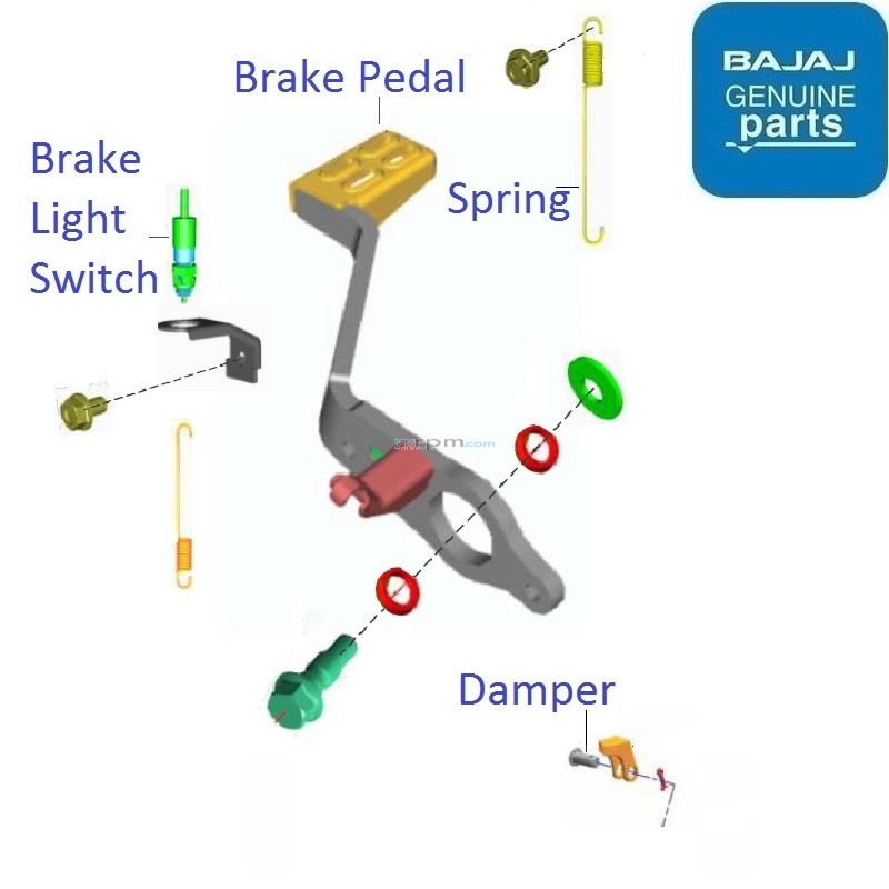 Dominar 250 (2020-23): Brake Pedal