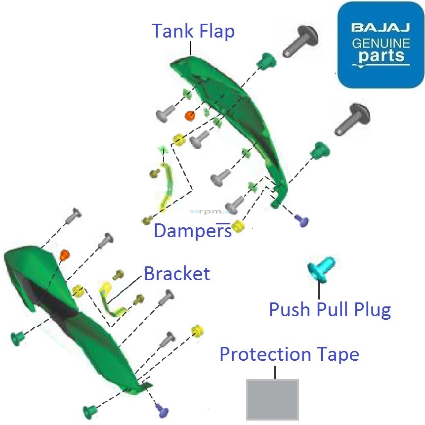Dominar 250 (2020-23): Tank Flap