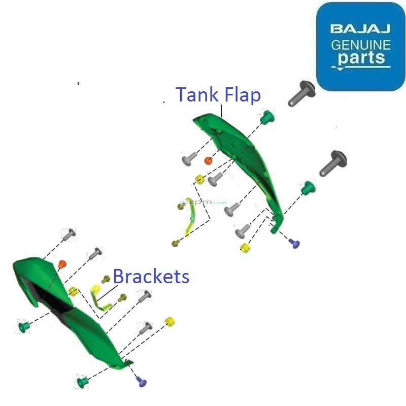 Bajaj Dominar 400 UG (BS4, 2019-20): Tank Side Cover