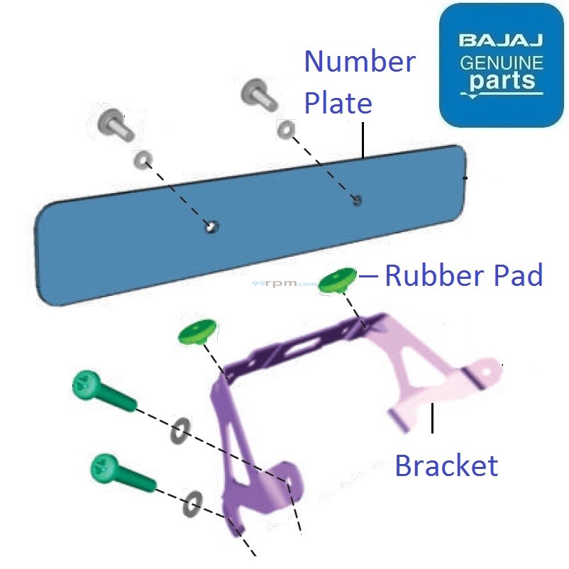 Dominar 400 (BS6, 2020-21): Front Number Plate