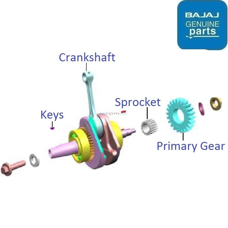 Bajaj Pulsar F250 (Twin Channel ABS, 2021-23): Crankshaft