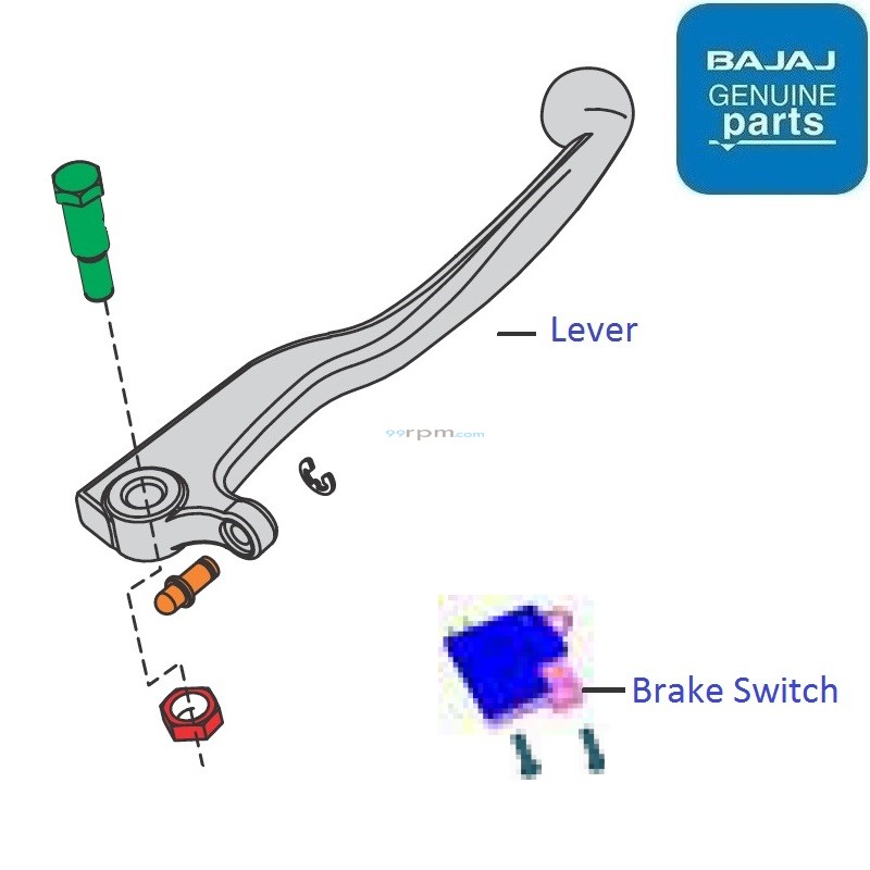 Bajaj Pulsar NS200 (BS4, 2017-19): Front Brake Lever