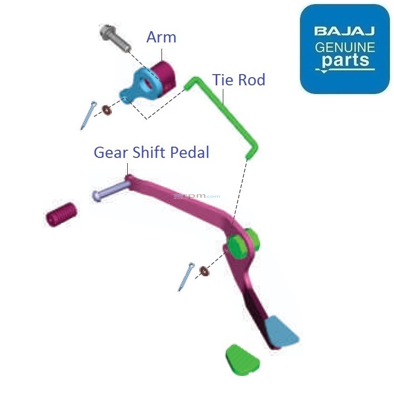 Bajaj Pulsar 135LS UG BS4 DTSi: Gear Pedal