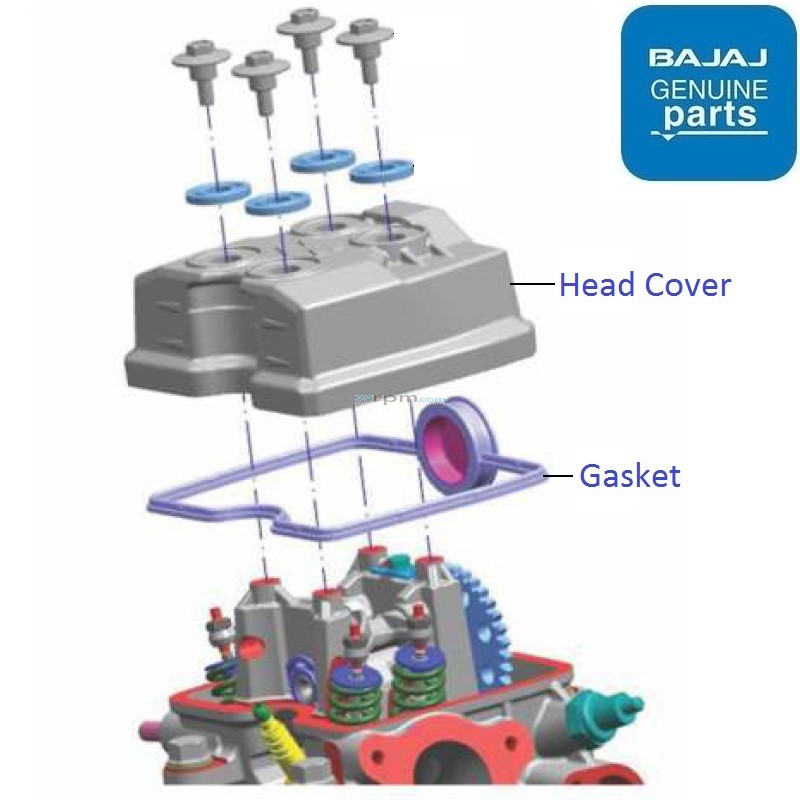 Bajaj Pulsar RS200 BS4 DTSi: Head Cover