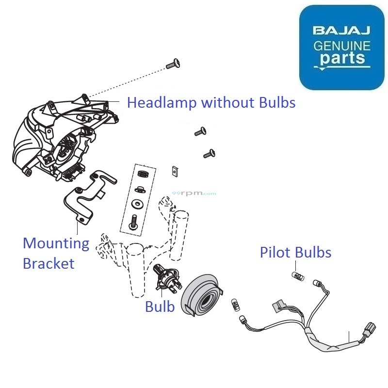 Bajaj Pulsar 220 DTS-Fi: Headlamp
