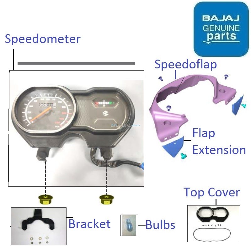Platina 110 Disc (2021): Speedometer