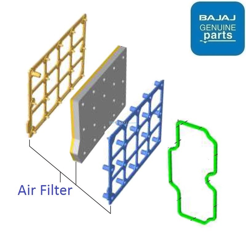 Bajaj Pulsar 125 Single Seat (BS6, 2020-21): Air Filter