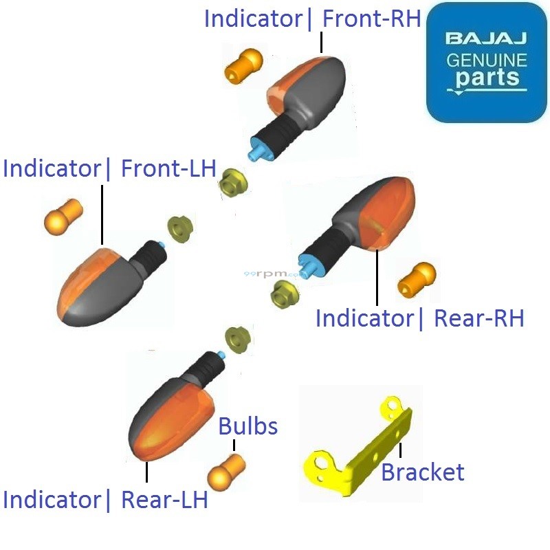 Bajaj Pulsar 125 Single Seat (BS6, 2020-21): Side Indicator