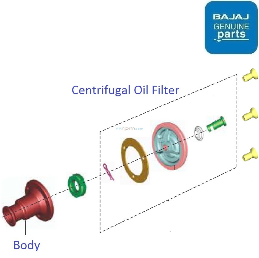 Bajaj Pulsar 125 Split Seat (BS6, 2020-21): Centrifugal Filter