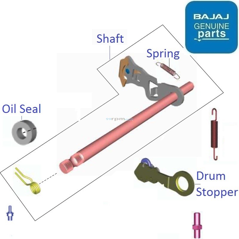 Bajaj Pulsar 125 Split Seat (BS6, 2020-21): Gear Change Shaft