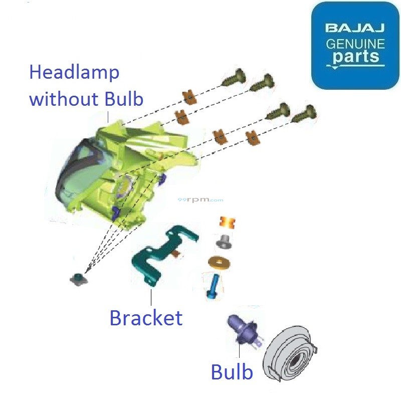Bajaj Pulsar 125 Split Seat (BS6, 2020-21): Headlamp
