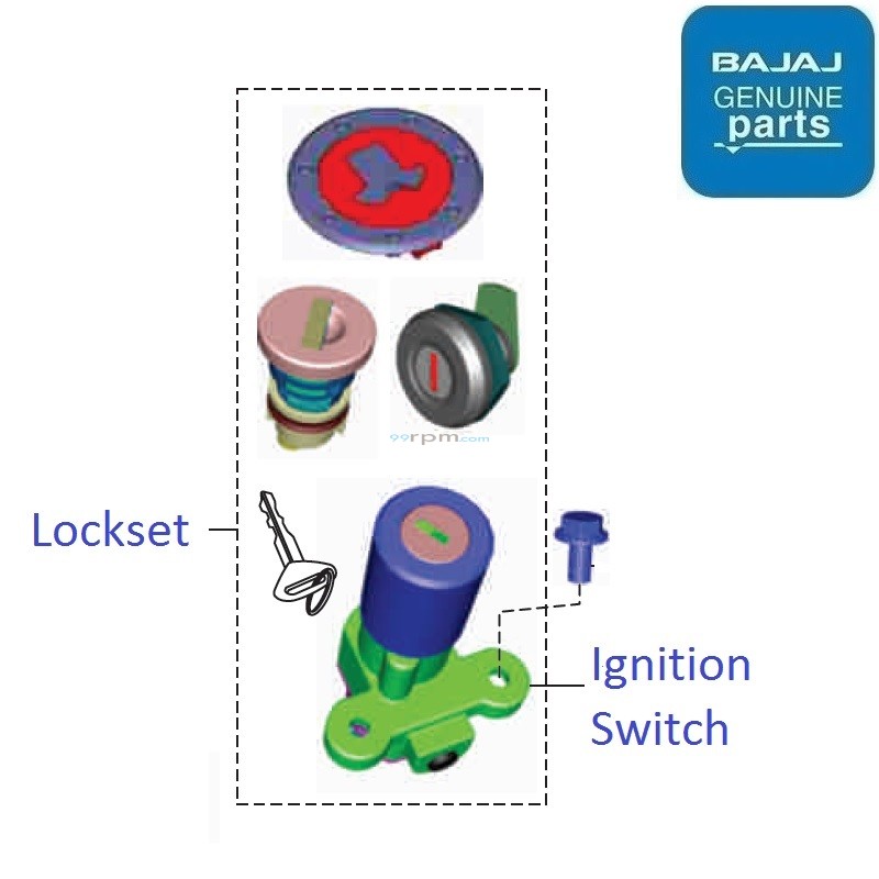 Bajaj Pulsar 150 Twin Disc UG5 BS4 : Lockset