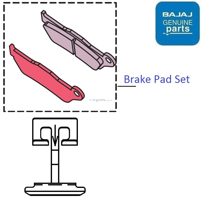 Bajaj Pulsar 180 BS4 UG5: Rear Brake Pads