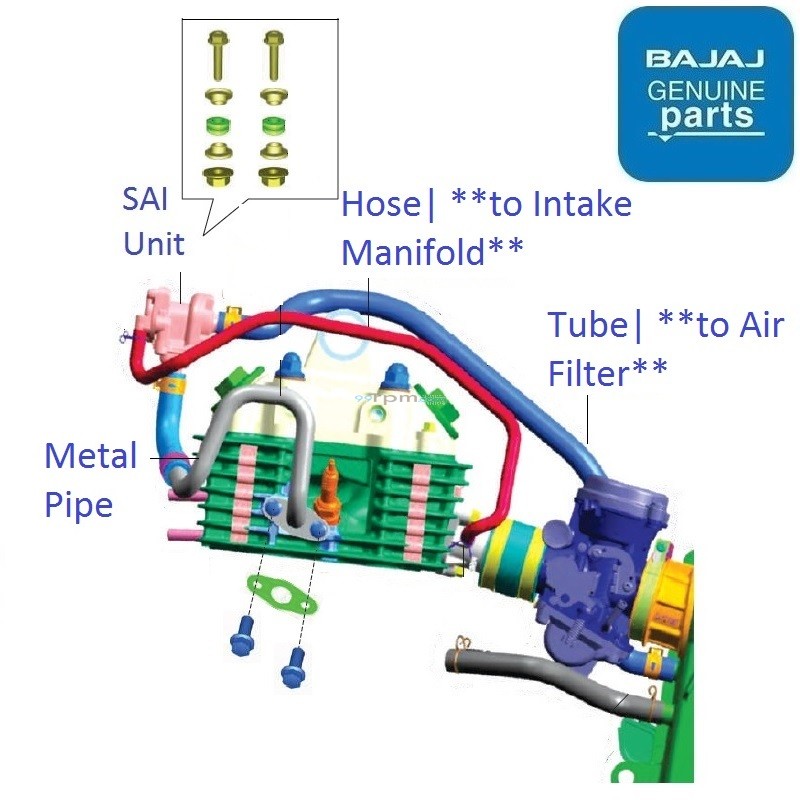 Bajaj Pulsar 180 BS4 UG5: Secondary Air Injection (SAI)