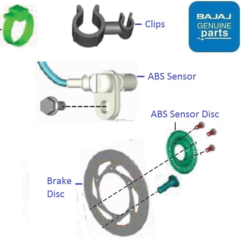 Bajaj Pulsar 180F Neon: Front Brake Disc