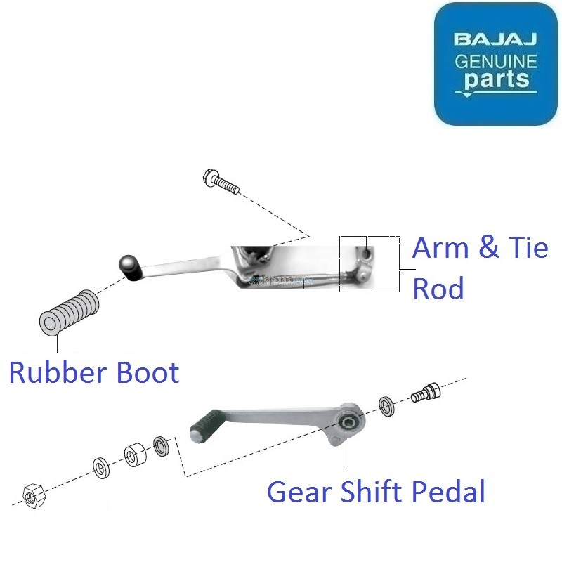 Pulsar 180 UG4 BS3 (2009-16) : Gear Shift Pedal