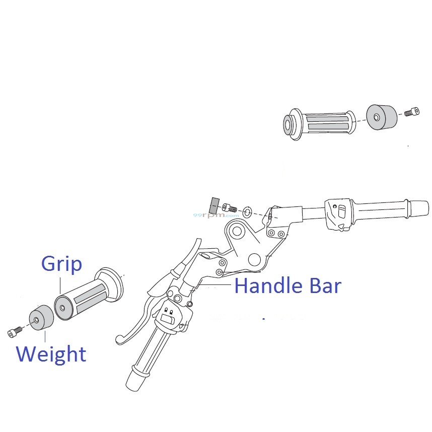 Pulsar 180 UG4 BS3 (2009-16) : Handle