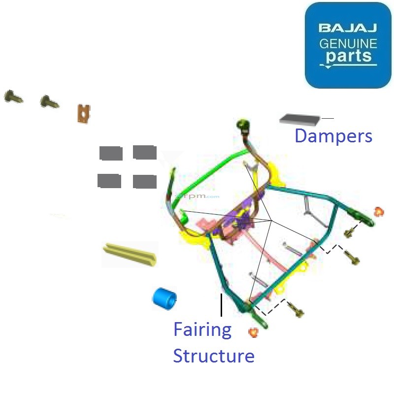 Pulsar 180F BS6(2020-21): Headlamp Fairing Structure